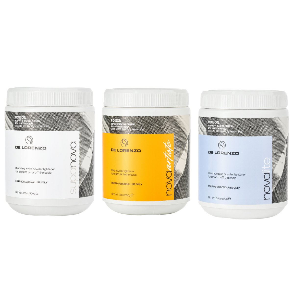 De Lorenzo Novacolor Powder Lighteners 500g - Salon Warehouse – Salon ...