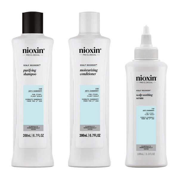 Nioxin PRO CLINICAL Scalp Recovery Shampoo, Conditioner 200ml & Serum ...