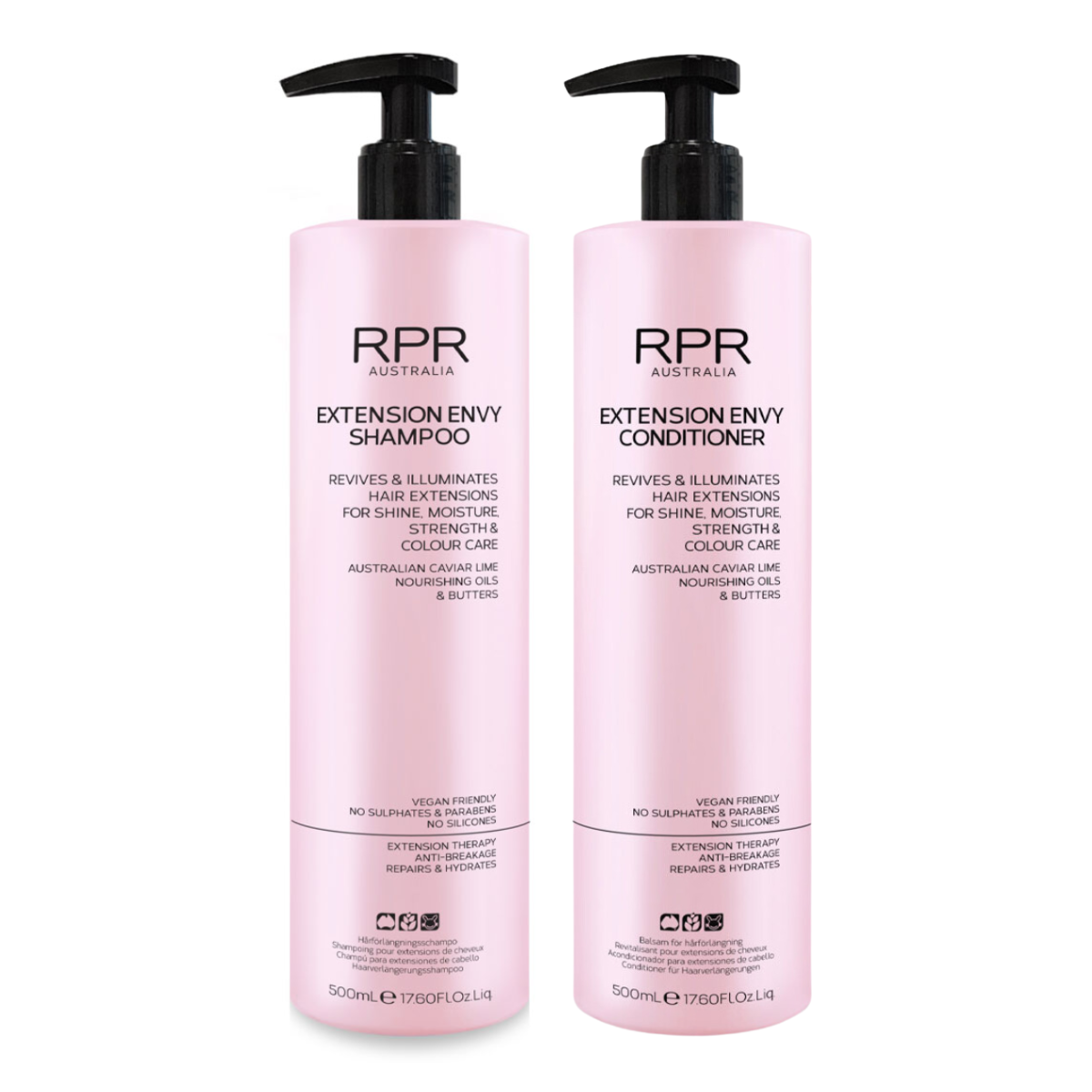 RPR Extension Envy Shampoo & Conditioner Duo 500ml - Salon Warehouse ...