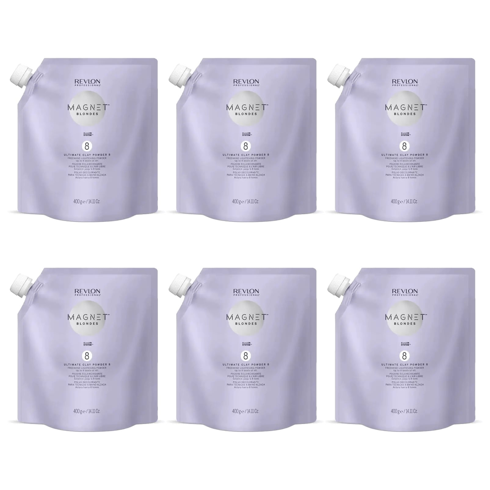 Revlon Professional Magnet Blondes Ultimate Clay Powder 8 6 x 400g ...