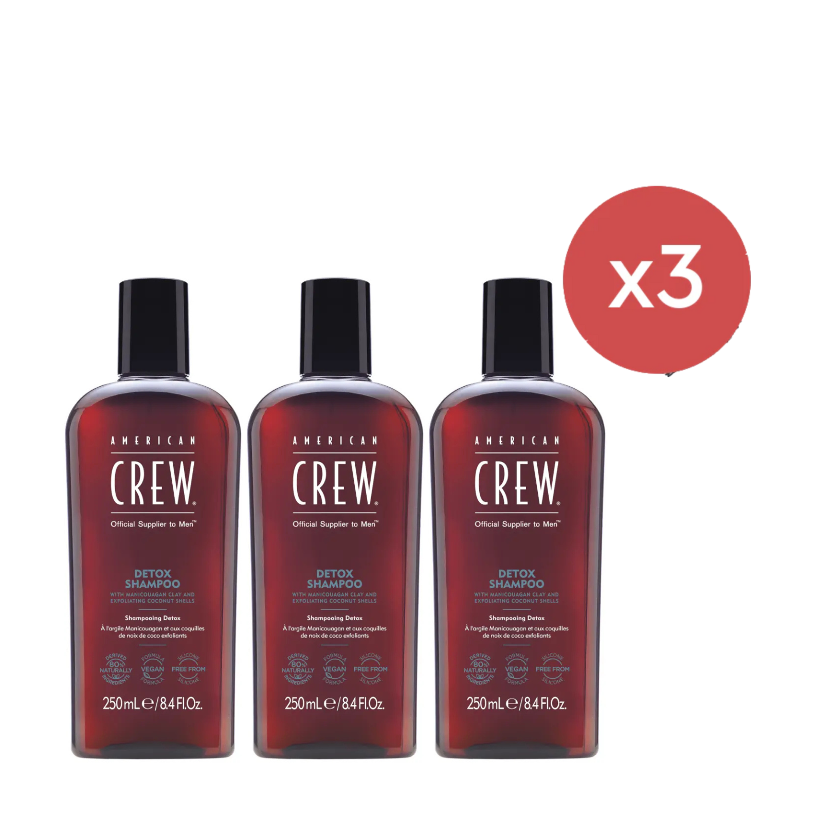 American Crew Detox Shampoo 250ml Trio - Salon Warehouse – Salon Warehouse