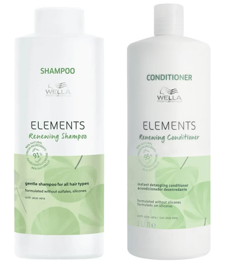 Wella Elements Renewing Shampoo & Conditioner Duo 1000ml - Salon ...