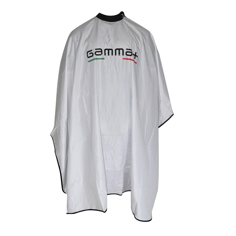 Gamma + Barber Cape with Silicone Collar (White) - Salon Warehouse ...