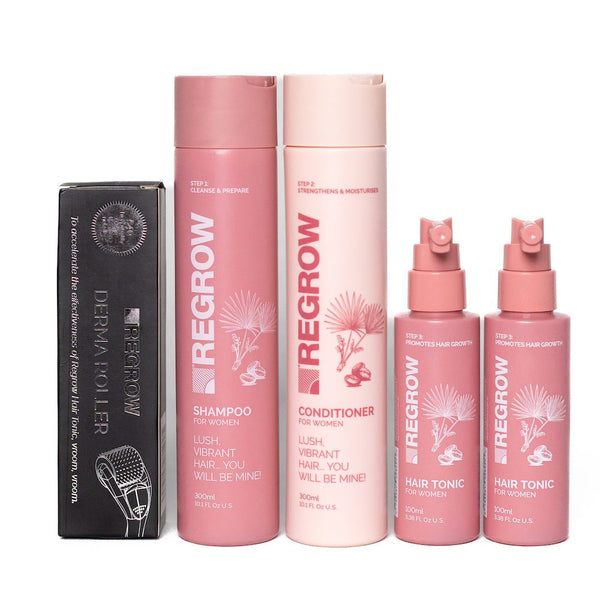 Regrow Women's Extra Tonic 3 Month Hair Growth Pack - Shampoo, Conditi ...
